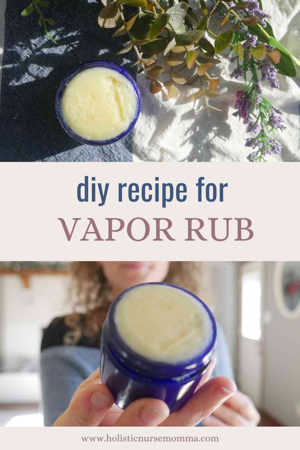 Natural, Homemade Vapor Rub