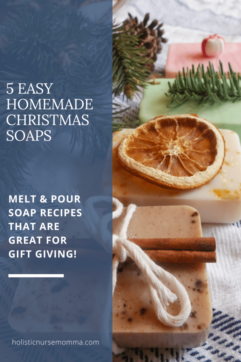 5 Homemade Christmas Soaps (melt & pour soap recipes)